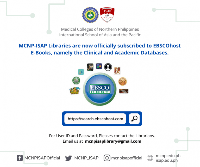 MCNP-ISAP EBSCOhost E-Books Subscription - Medical Colleges of Northern ...