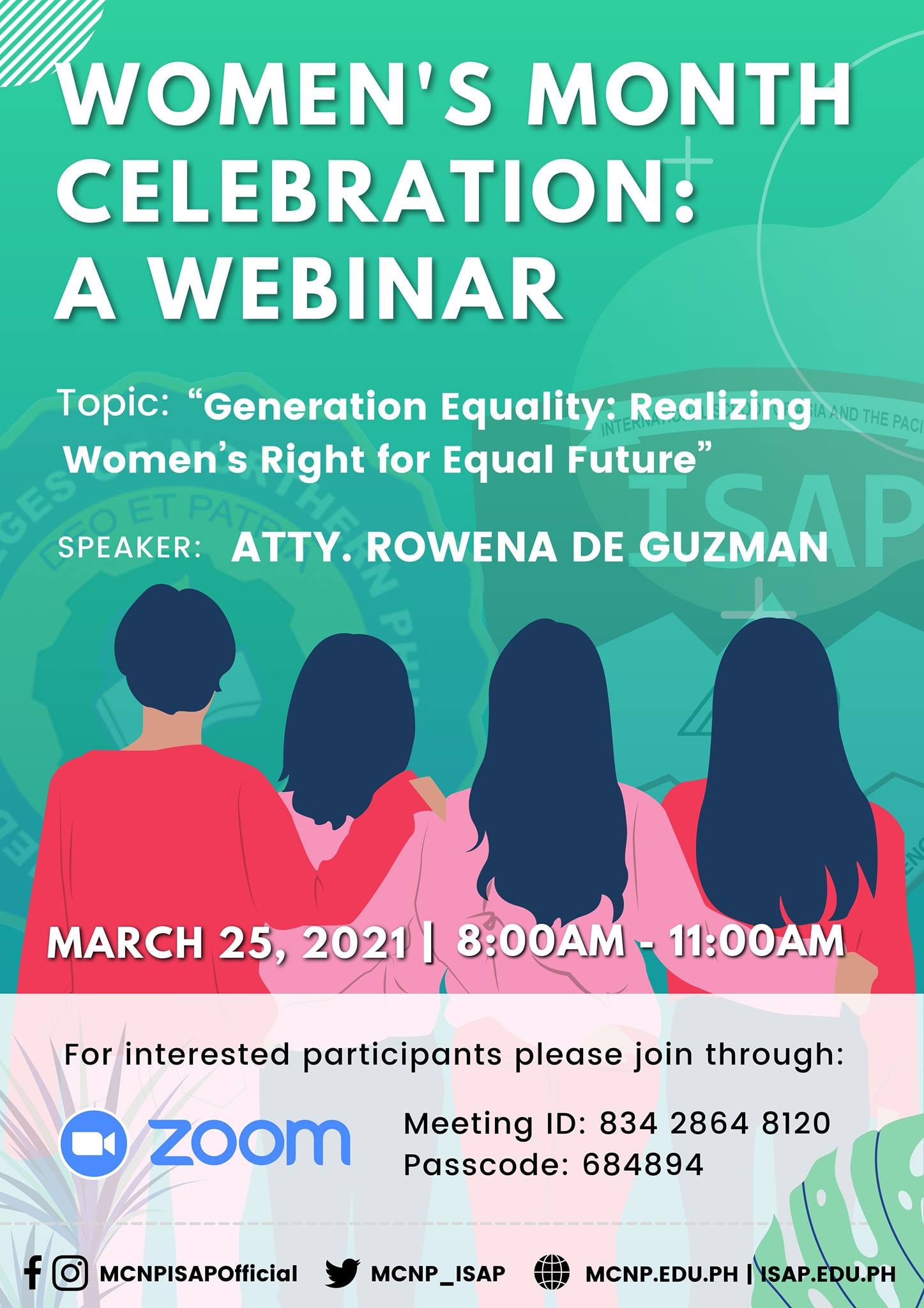 MCNP-ISAP Celebrates Women’s Month - Medical Colleges of Northern ...