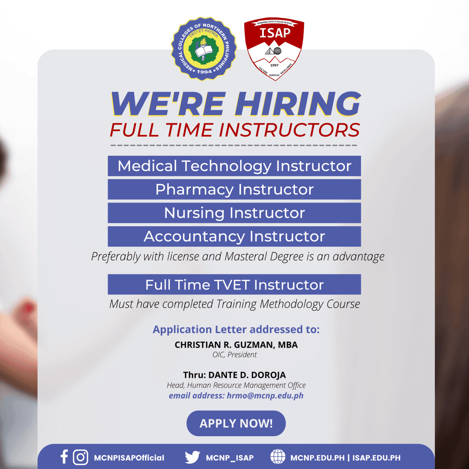 MCNP, ISAP conduct annual Tree planting - Medical Colleges of Northern ...